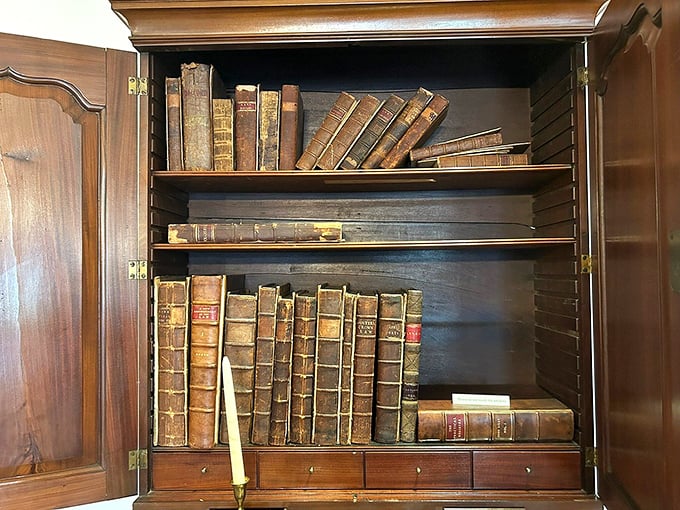 Dusty tomes and legal looms: Where the weight of history is measured in leather-bound volumes. Dewey Decimal System, meet the 18th century.
