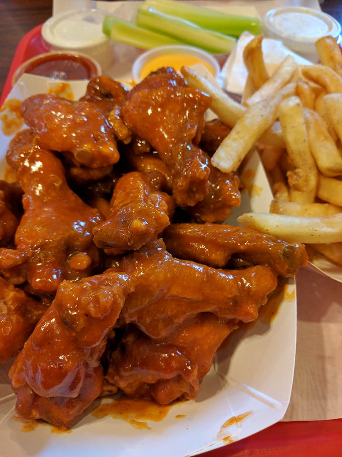 Saucy, crispy, and oh so fine! These wings aren't just food, they're a religious experience for your mouth.