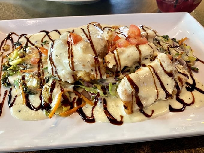 The Caprese Chicken: Where Italy meets Michigan in a dance of flavors that'll make your taste buds do the tarantella.