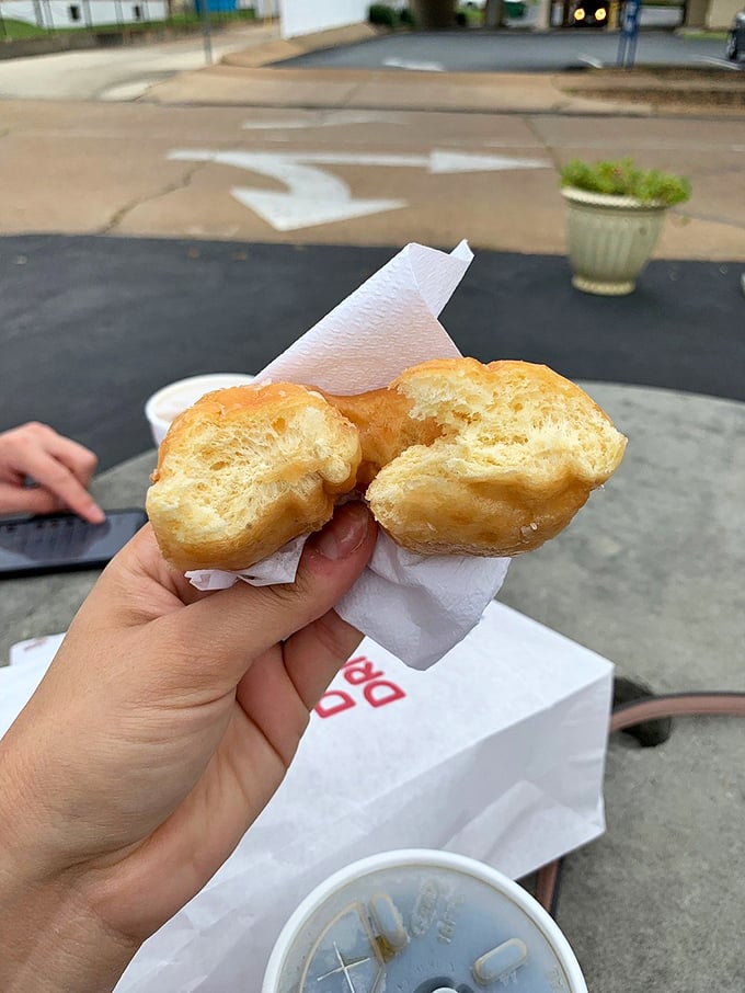 Pillowy perfection! These golden beauties aren't just donuts; they're edible clouds of joy waiting to melt in your mouth.
