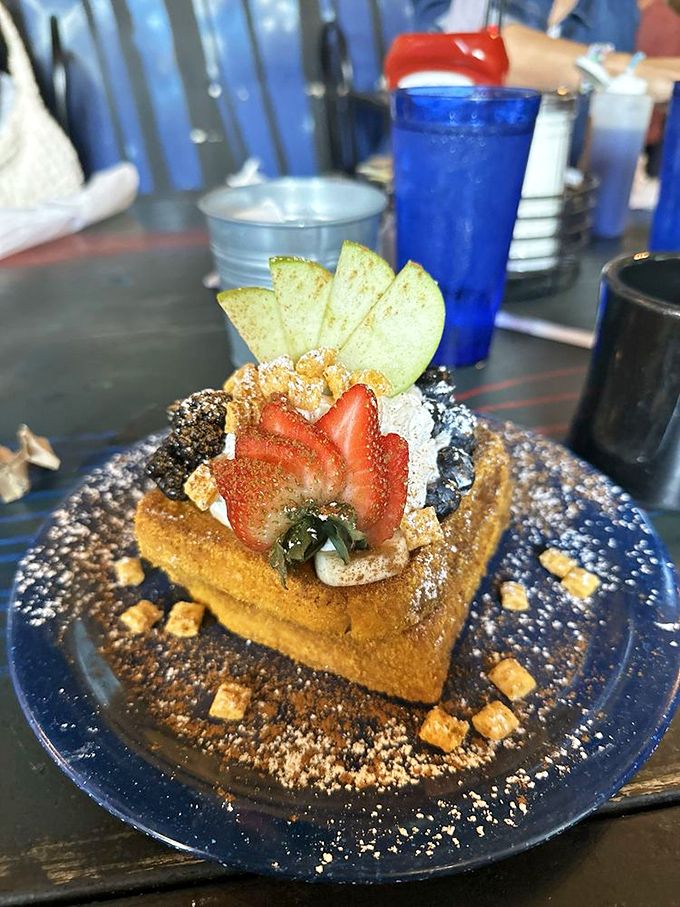 Captain Crunch, is that you? This French toast is what happens when your favorite childhood cereal grows up and goes to culinary school.