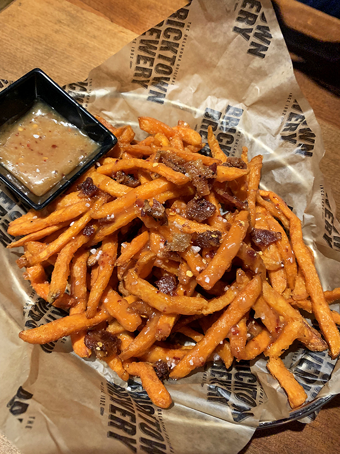 Sweet, salty, crispy perfection served with a dipping sauce that should be illegal in at least three states. Resistance is futile.