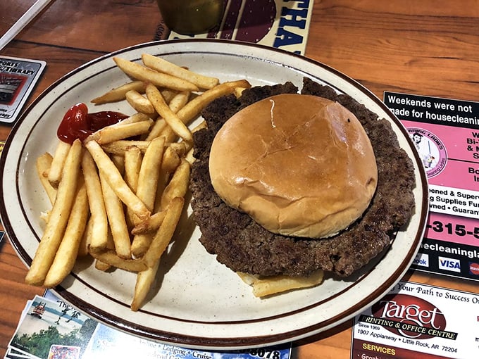 Ladies and gentlemen, meet the Hubcap Burger - a beefy behemoth that laughs in the face of portion control. Napkins are not optional!