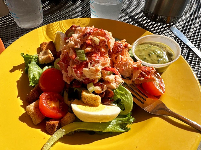 This lobster salad is so fresh, it might just start tap dancing across your plate. A feast for the eyes and the palate!