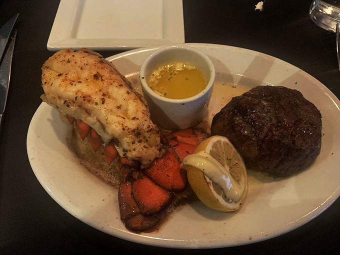 The ultimate surf and turf showdown! This plate is like the Avengers of the food world – Earth's mightiest flavors assembled.