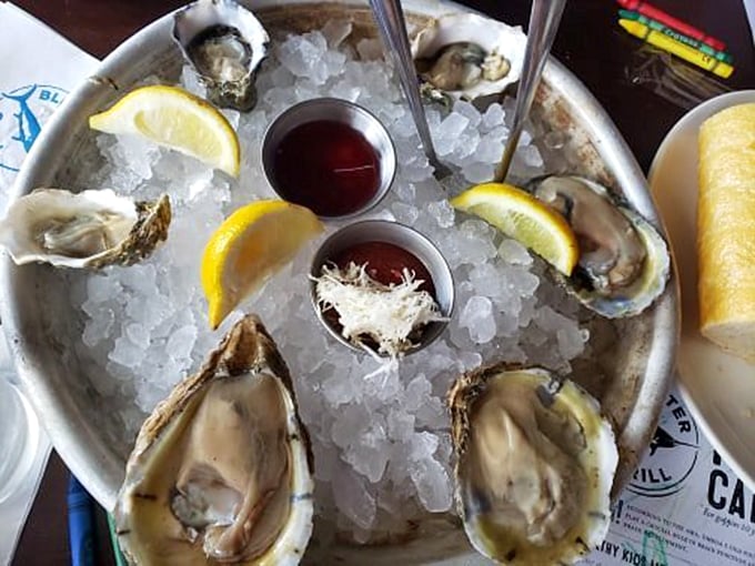 These oysters on ice are like tiny oceans you can slurp. A squeeze of lemon, and suddenly you're transported to a breezy seaside escape.