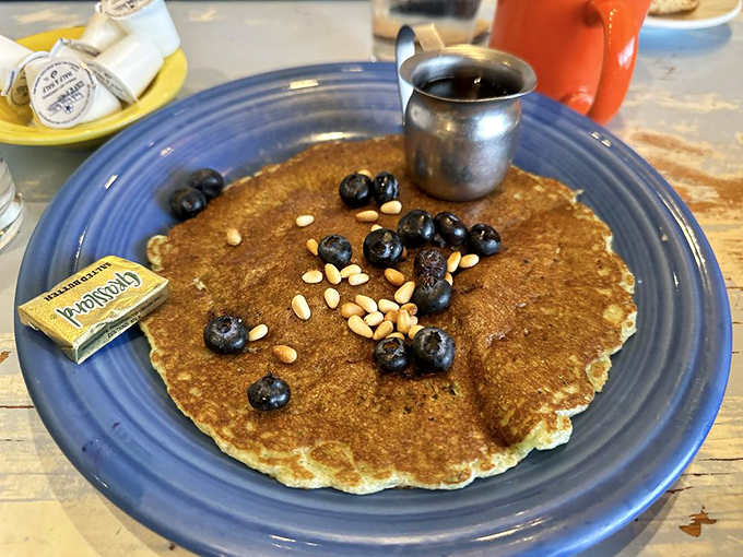 Pancakes that could make IHOP jealous. These fluffy discs of joy are the breakfast equivalent of a warm hug.