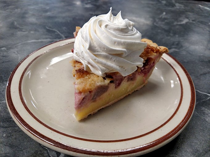 Holy moly, it's pie-mageddon! This slice is packing more fruit than Carmen Miranda's hat, and it's twice as sweet.