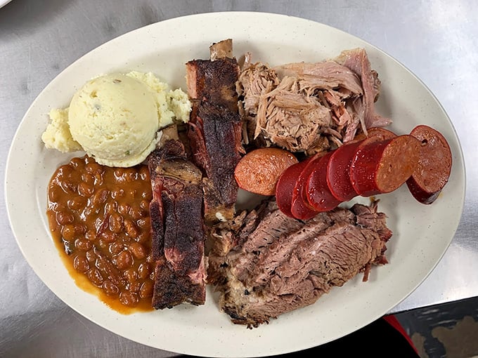 The BBQ equivalent of a greatest hits album. This platter has more stars than the Hollywood Walk of Fame!