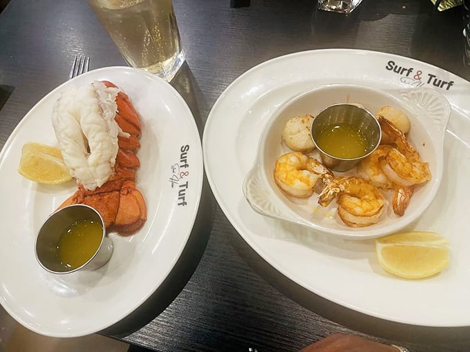 A dynamic duo that would make Batman and Robin jealous! This lobster and shrimp combo is the superhero team-up your palate deserves.