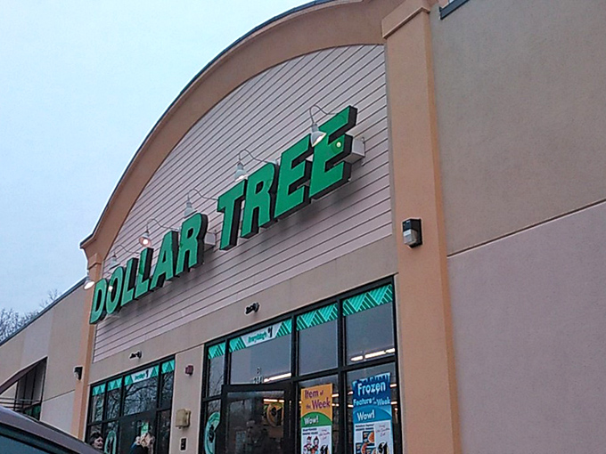 Those iconic green letters against cream-colored siding&mdash;like a visual promise that your wallet will breathe easier inside than at those fancy mall stores.