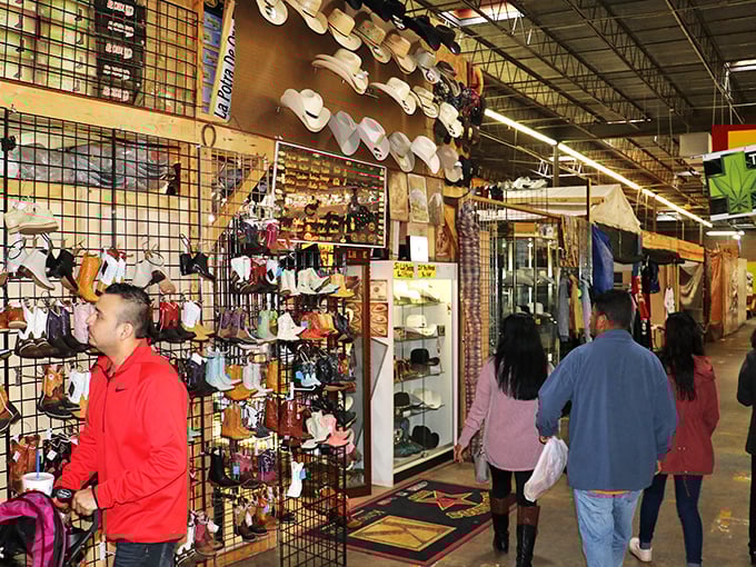 People-watching paradise! It's like a real-life Norman Rockwell painting, with a dash of "Where's Waldo?" thrown in for good measure. Can you spot the determined bargain hunter?