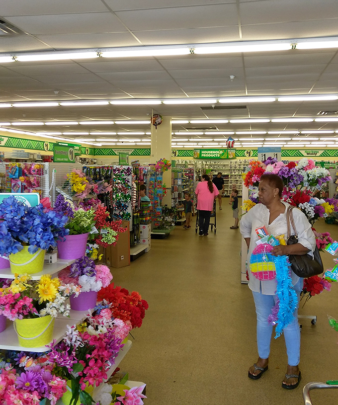 Witness the diverse tapestry of bargain hunters in their natural habitat. It's like a United Nations assembly, but with shopping carts.
