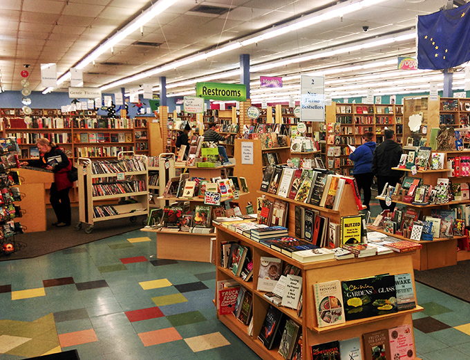 Bookworms unite! Fellow readers browse the aisles, each on their own quest for the perfect page-turner.
