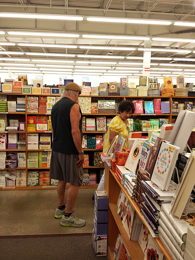 Art lovers, rejoice! This corner is like a museum where you're allowed to touch (and even take home) the exhibits.