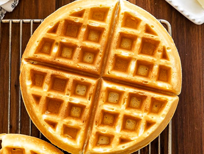 The Godfather of waffles: golden, crisp, and making you an offer your taste buds can't refuse. Resistance is futile against these syrup-catching squares.