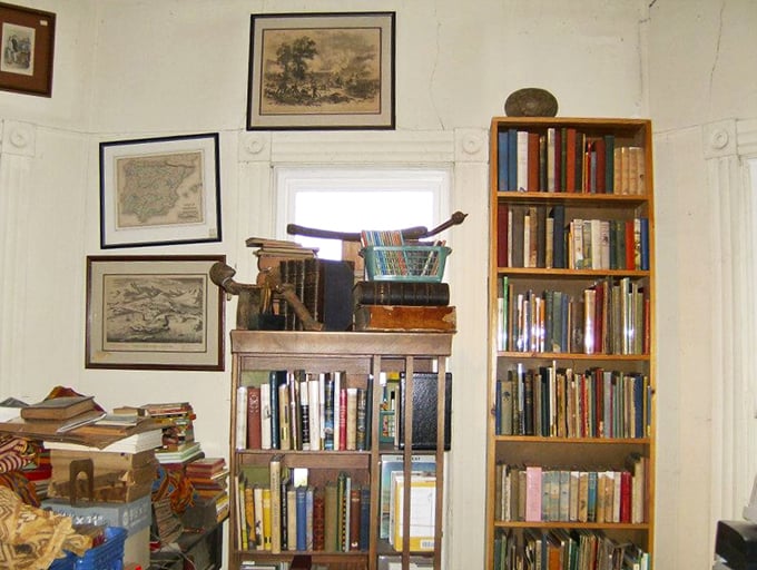 A wall of wisdom awaits! It's like Pinterest for book lovers, but you can actually touch and smell these treasures.