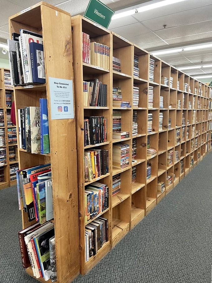 Saddle up, pardners! The Western section's got more tales than a cowboy 'round a campfire. Time to mosey on in!