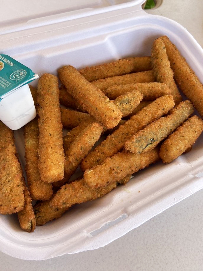 Zucchini fries: The veggie side that thinks it's a main event. Crispy, savory, and guilt-free(ish)!