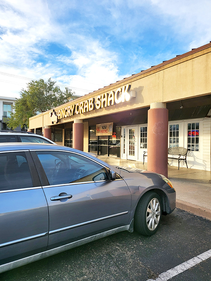 Angry Crab Shack: Where seafood meets attitude! That crab looks ready to rumble, and so will your taste buds.