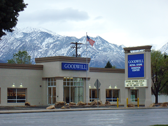Goodwill: Where one man's trash becomes another man's totally rad treasure. It's like an archaeological dig, but with less dust and more disco balls.