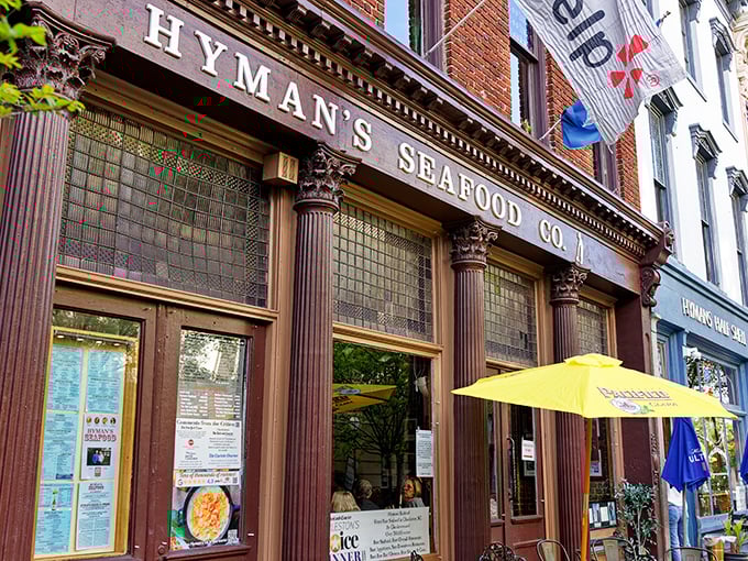 History on a plate! Hyman's storefront stands as a testament to Charleston's enduring love affair with seafood.