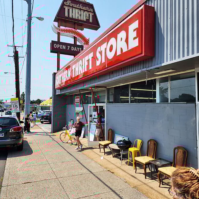 Southern Thrift: Where nostalgia comes with a side of awesome! It's like time-traveling through a yard sale &ndash; open seven days a week.