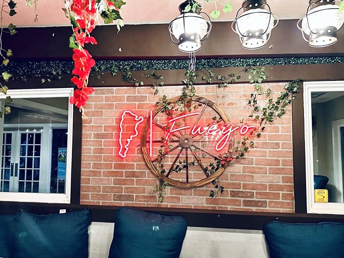 Fuego's warm glow invites you in like a tropical sunset, but it's the aroma of perfectly grilled steaks that'll make you stay for the whole "luau."