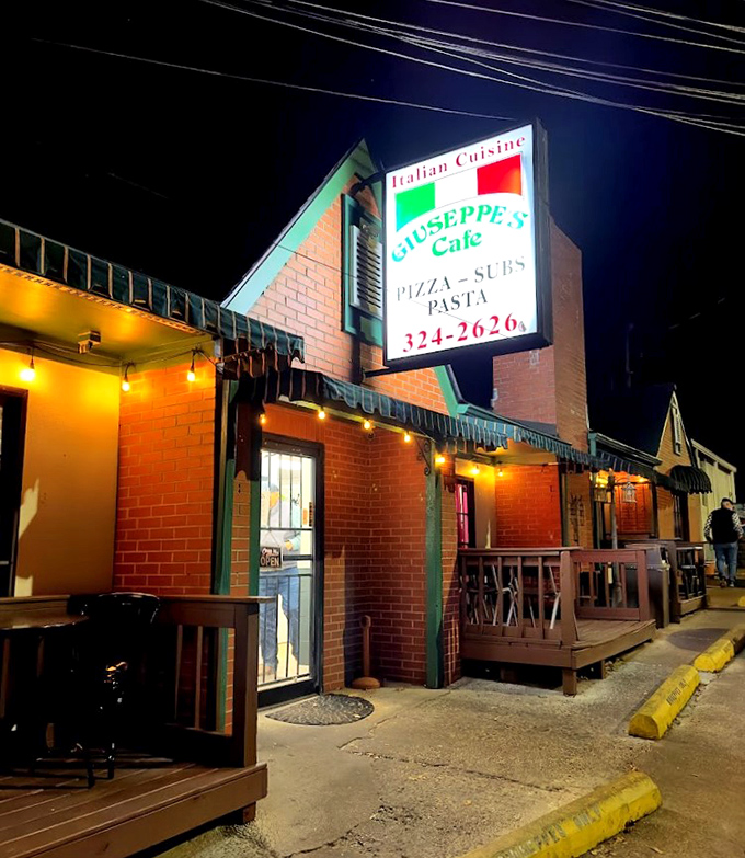 Illuminating the night with pizza perfection, Giuseppe's is your late-night slice sanctuary.