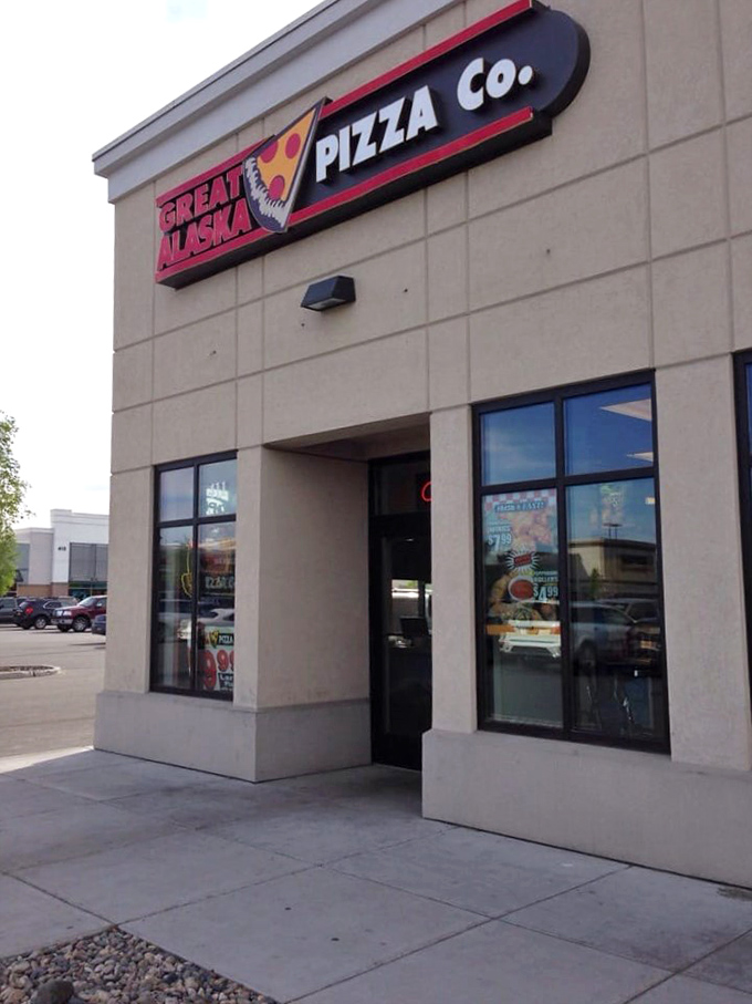 Pizza with a side of northern exposure! Great Alaska Pizza Company's inviting storefront promises a warm welcome on even the chilliest days.