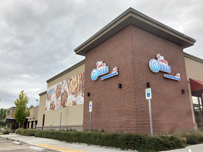 Clouds or steam from a seafood boil? O Crab's inviting exterior promises a party for your palate in Nampa.