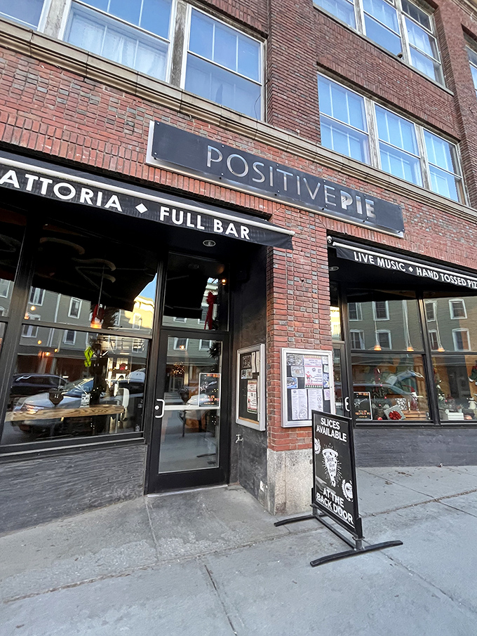 Part pizzeria, part indie movie set. Positive Pie serves up slices with a side of cool that'll make you feel 20 years younger.