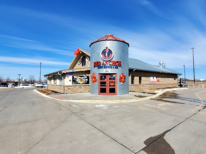 Anchors aweigh, taste buds! Red Anchor's unique design is like a lighthouse for hungry sailors of the corn sea.