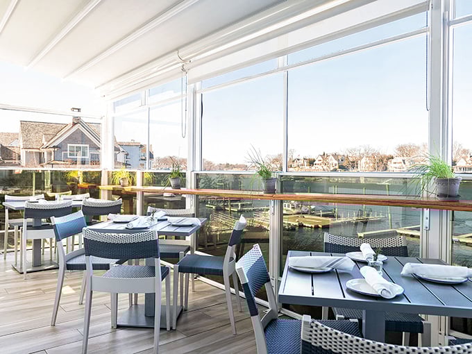 Table with a view? Check! Fresh seafood? Double-check! Rowayton Seafood is serving up the catch of the day with style.