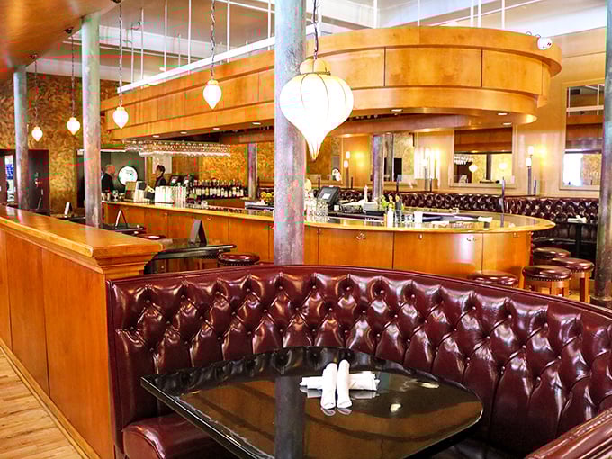 Red leather booths and mood lighting &ndash; it's where Don Draper would eat if he were real and in Colorado Springs.