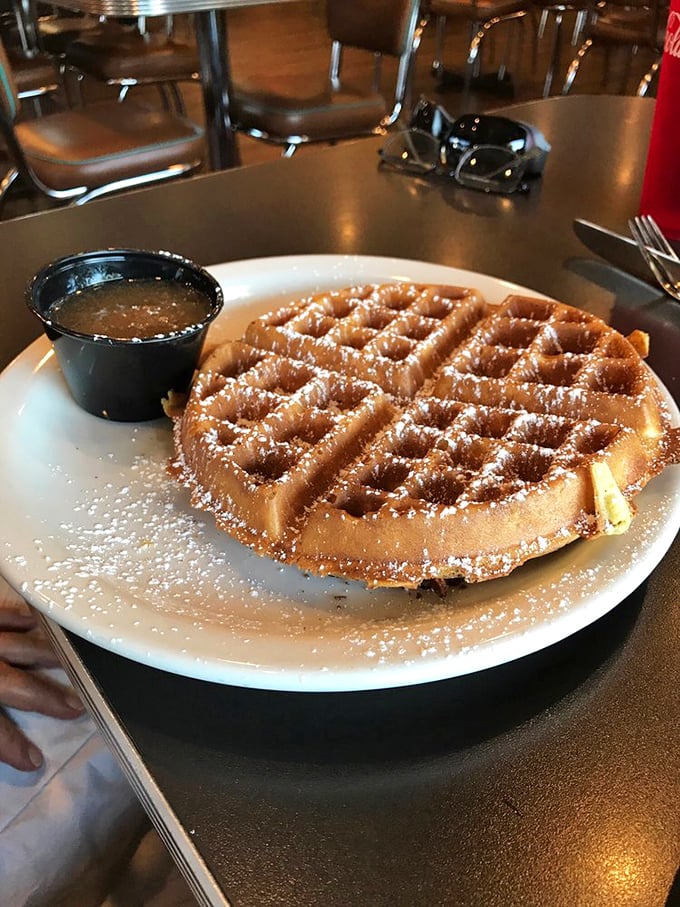 Waffle perfection achieved! Golden, crispy, and ready for its close-up. Hollywood, are you watching?