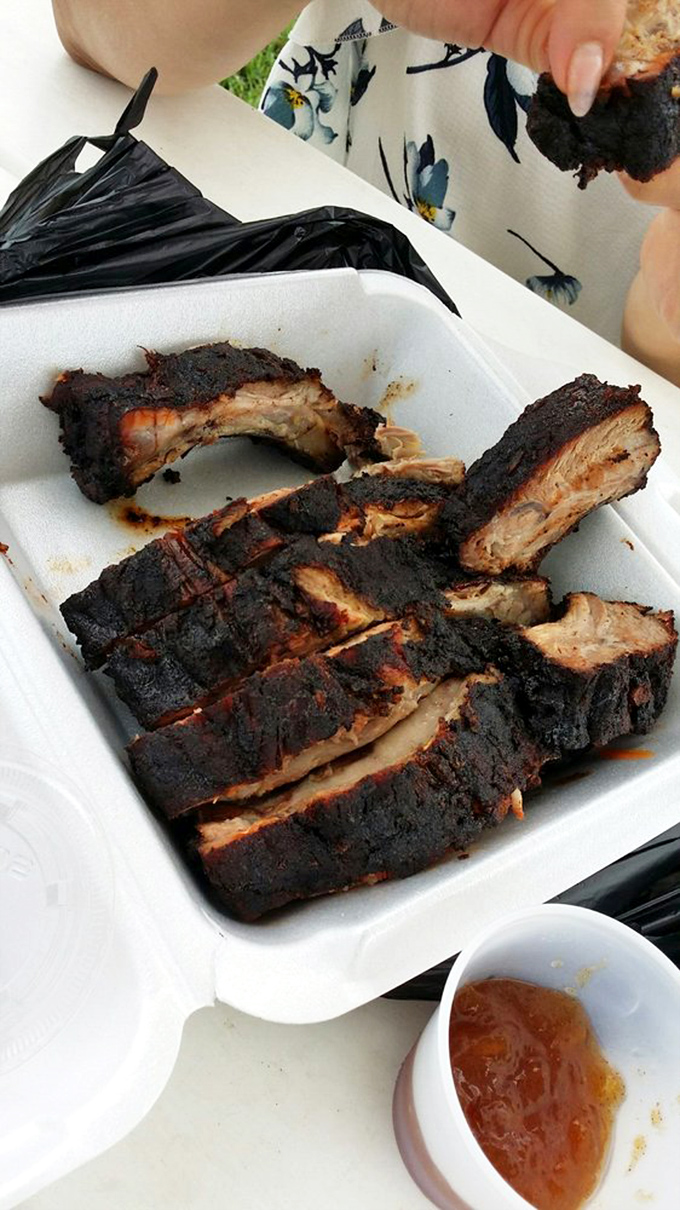 Blackened beauty! These ribs are the Darth Vader of barbecue - dark, powerful, and impossible to resist.