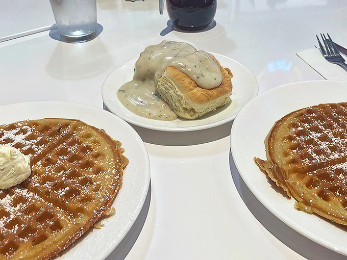Waffle perfection achieved! Golden, crispy, and ready for its close-up. Hollywood, are you watching? This deserves its own star on the Walk of Fame!