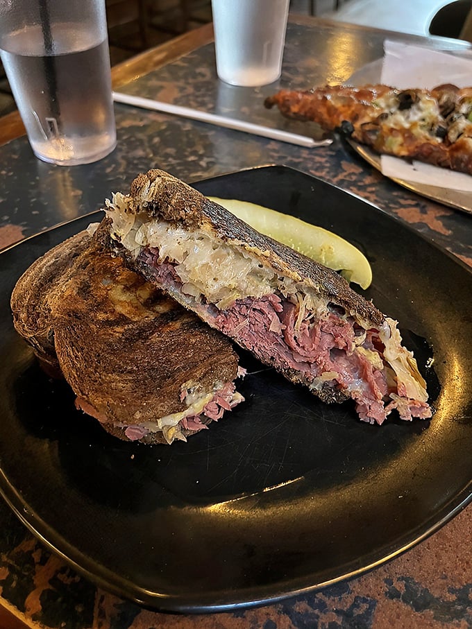 Corned beef so tender, it practically melts on the plate! This Reuben is ready for its close-up – and your eager appetite.