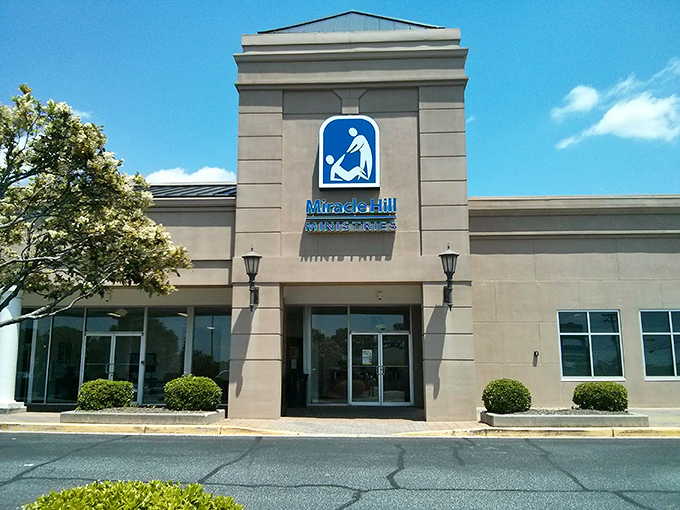 The gateway to thrifting nirvana. Enter with an empty cart, leave with a full heart (and trunk).