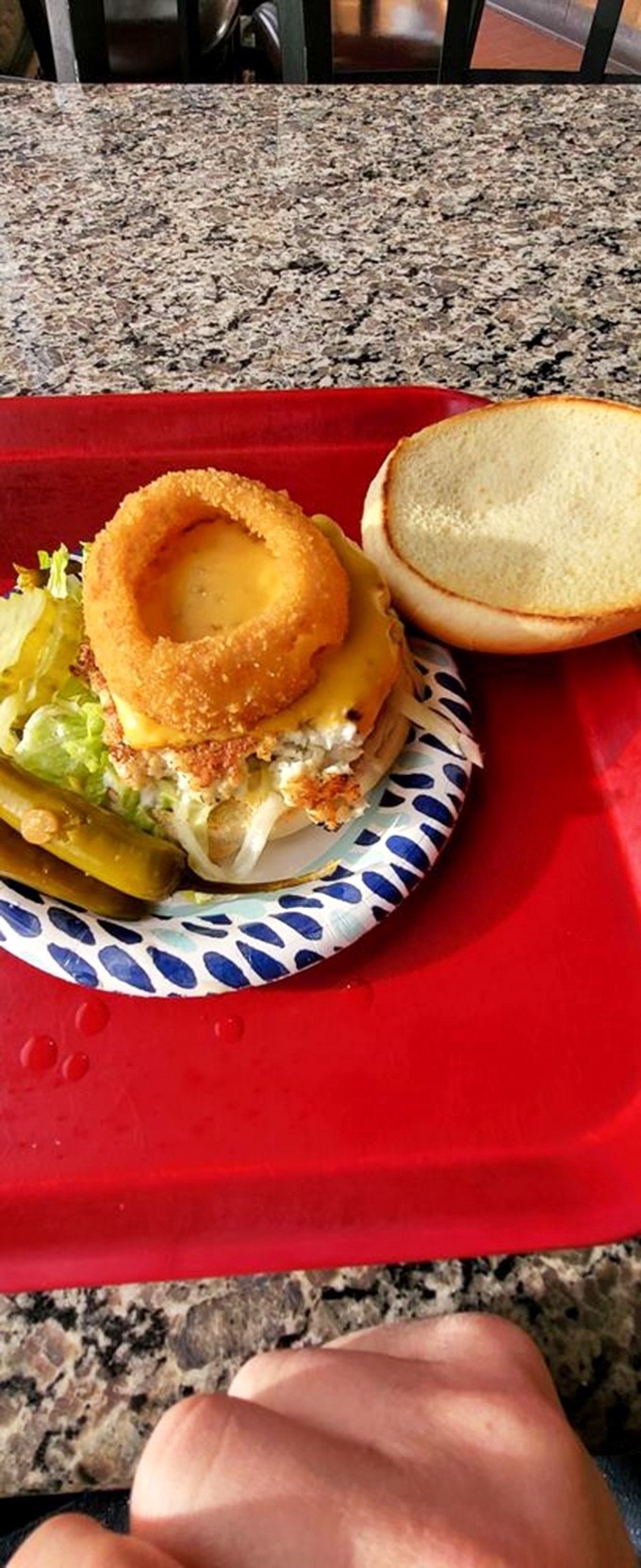 Who needs fish and chips when you can have this beauty? The halibut burger swims upstream against boring seafood traditions.