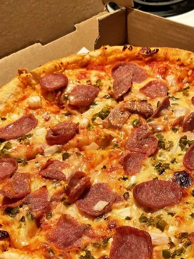 Sausage party alert! This hot and sweet pizza is bringing sexy back to the world of toppings.