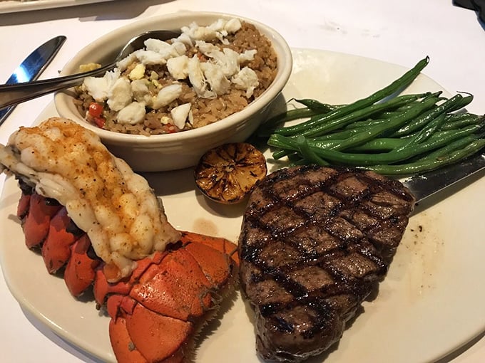 Lobster tail so good, it might make you consider growing gills. Paired with steak, it's a match made in culinary heaven.