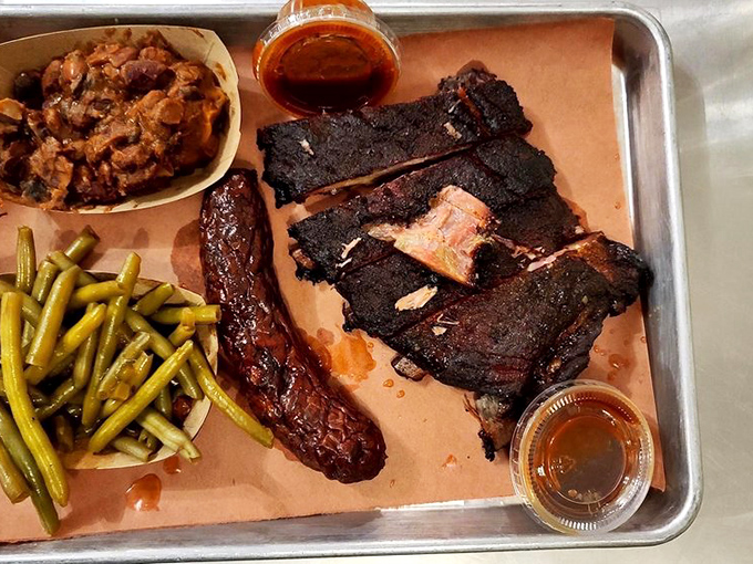 These pork ribs are so tender, they're practically falling off the bone just from the weight of your gaze. Napkins: mandatory.