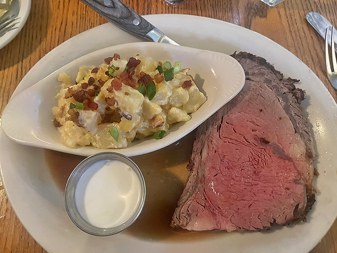 Comfort food elevated to an art form. Those bacon bits aren't merely toppings&mdash;they're the exclamation points in a delicious culinary sentence.