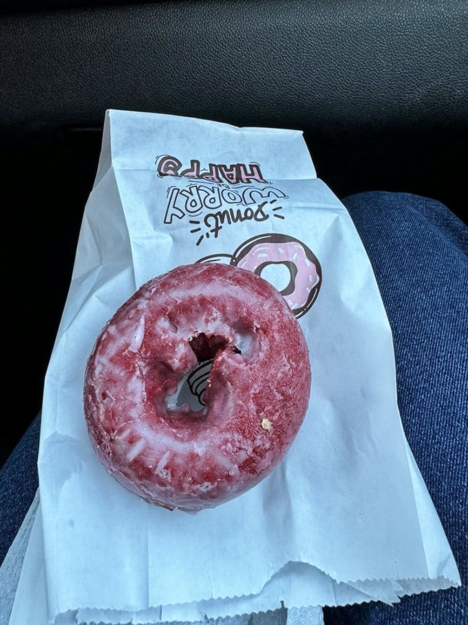 Red velvet rebellion! This crimson beauty is staging a delicious coup d'&eacute;tat against boring breakfast options everywhere.