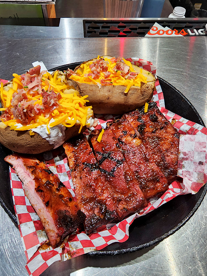 Ribs and potatoes: the dynamic duo of comfort food. These look so good, you might suspect they're not of this world.