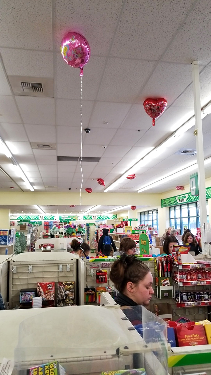 The checkout line: where dreams meet reality, and wallets breathe a sigh of relief. It's like "The Price is Right," but everyone's a winner.