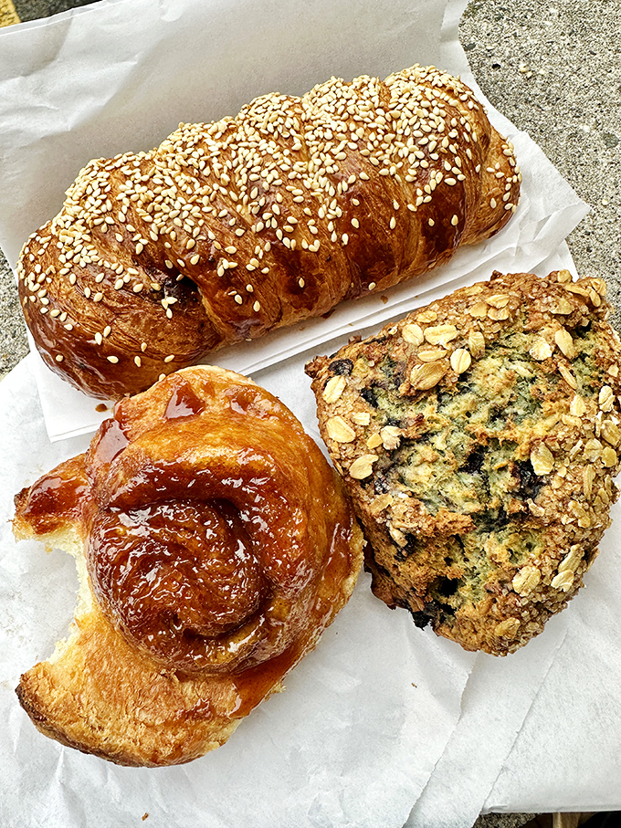 Layers upon layers of buttery, cinnamon-y goodness. It's like a warm hug for your mouth, minus the awkward small talk.