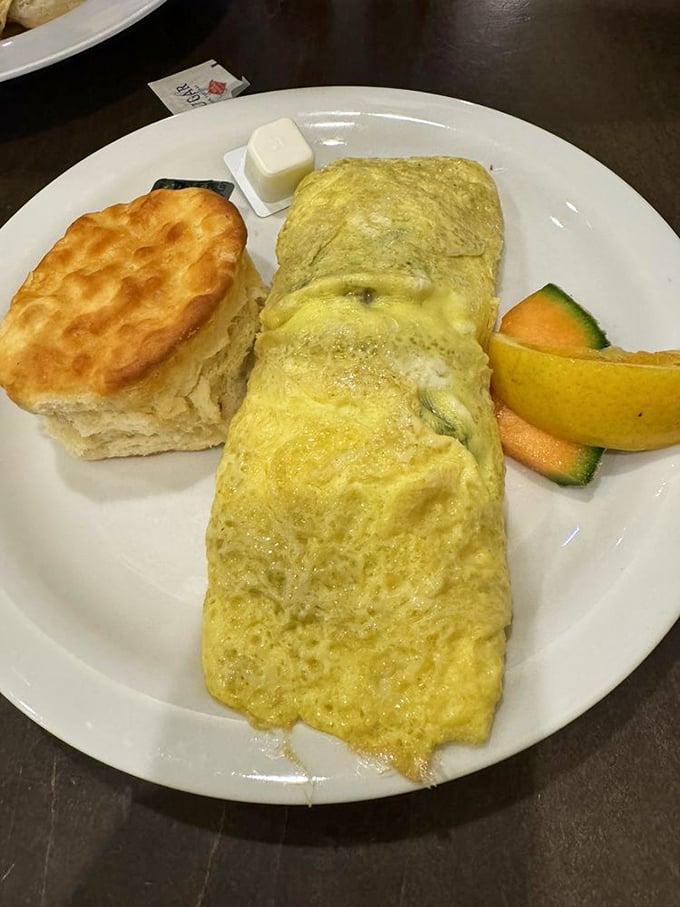 Green eggs and ham? Dr. Seuss has nothing on this veggie-packed wonder. It's a garden party wrapped in a golden egg blanket.